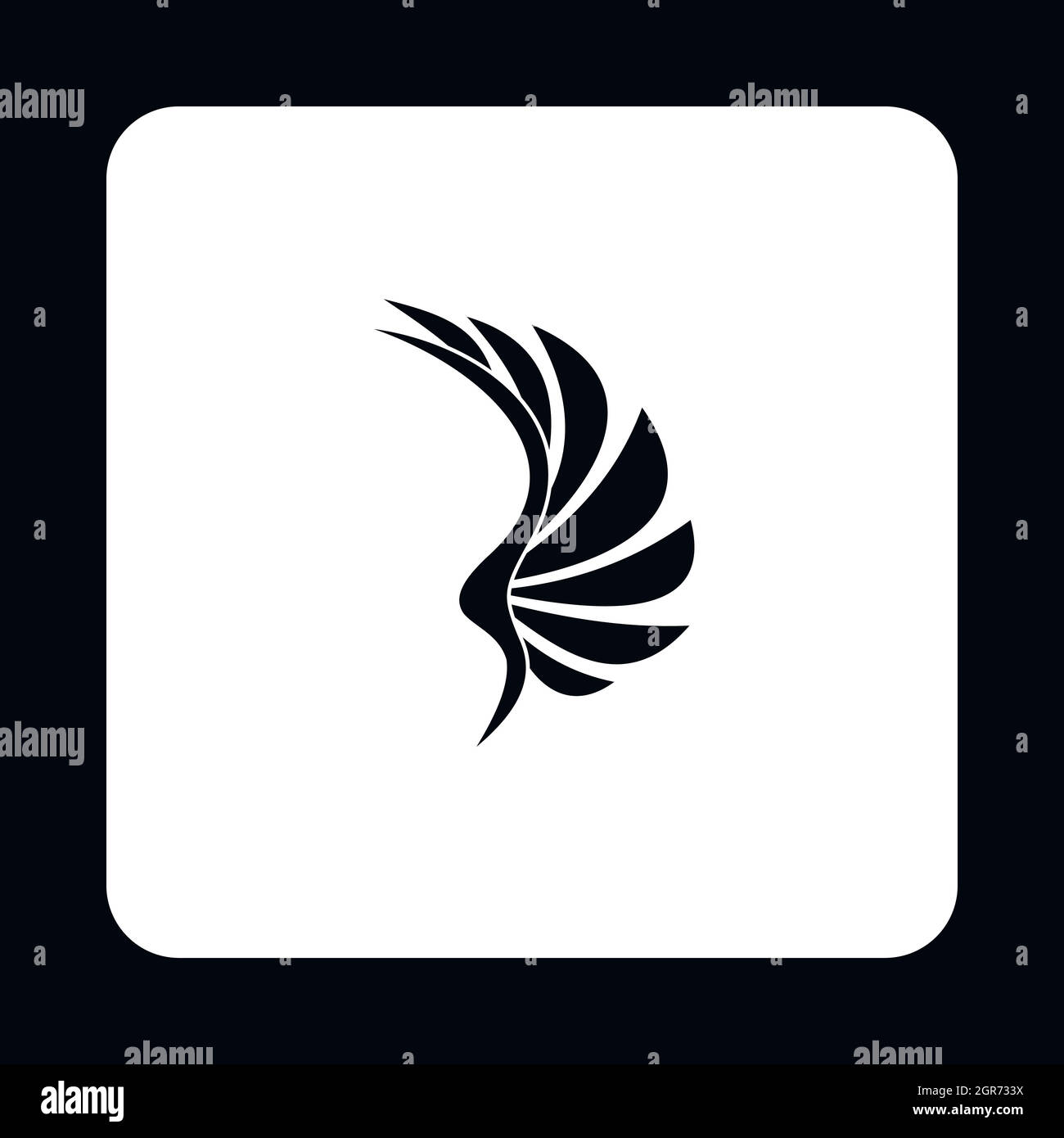 Birds wing icon, simple style Stock Vector Image & Art - Alamy