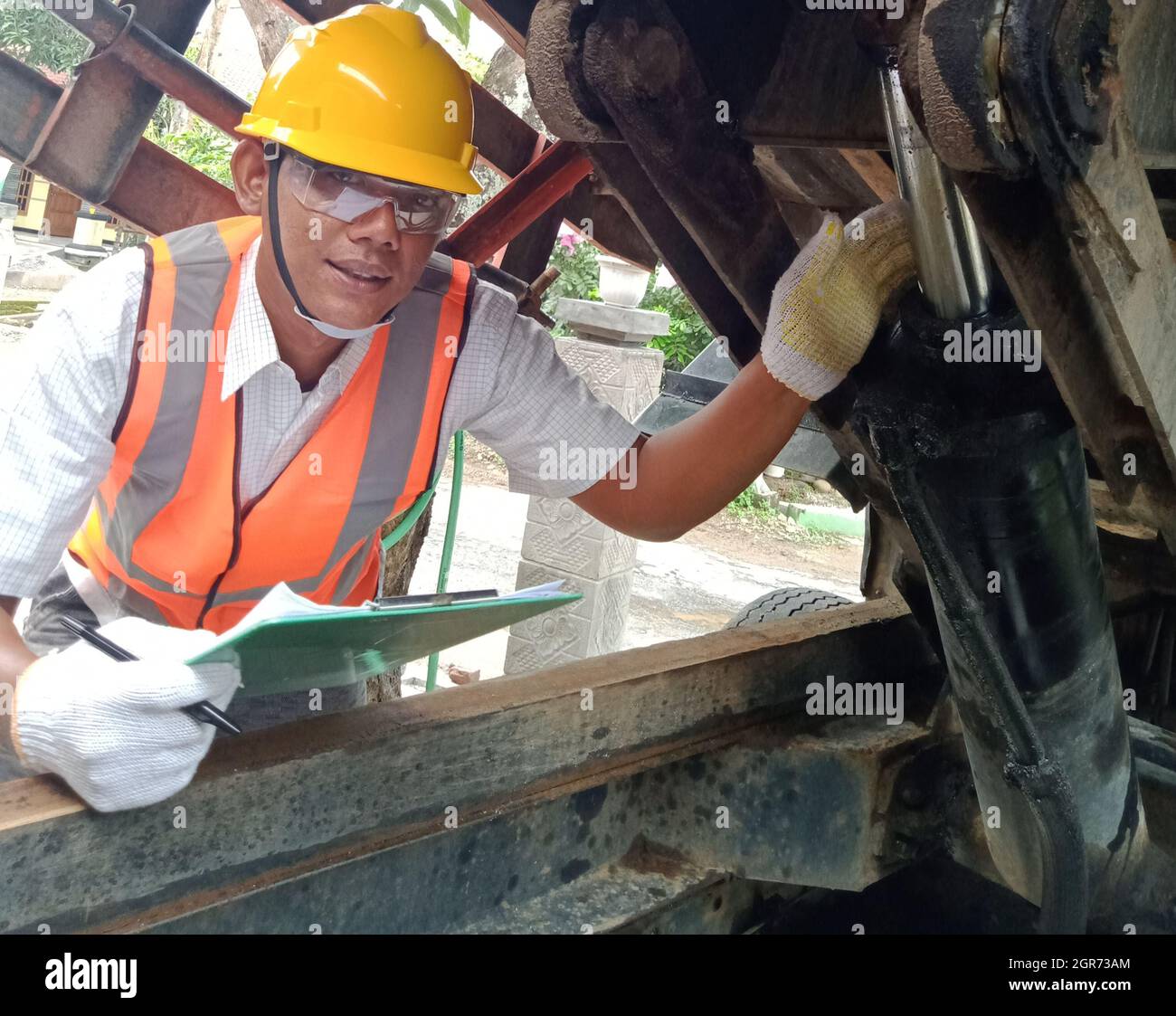 Indian male engineer inspecting site hi-res stock photography and ...