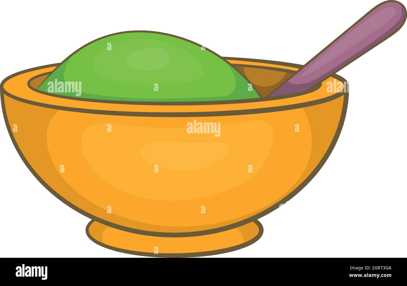 Yellow mortar and pestle icon, cartoon style Stock Vector Image & Art ...