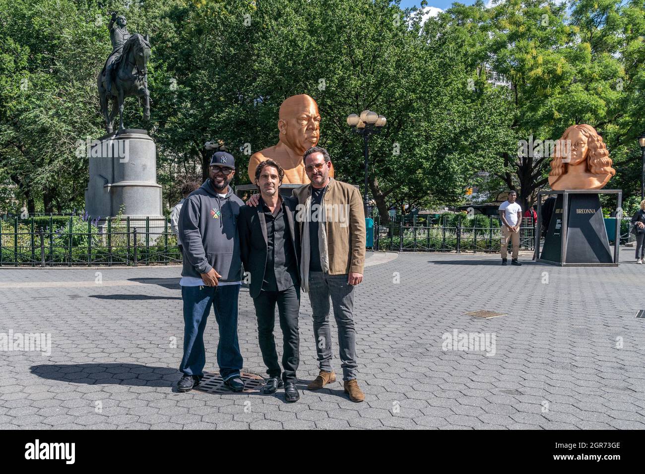 New York, NY - September 30, 2021: Terrence Floyd, Artist Chris ...