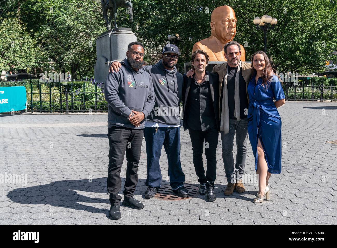 New York, NY - September 30, 2021: DJ Mr. Famous, Terrence Floyd ...