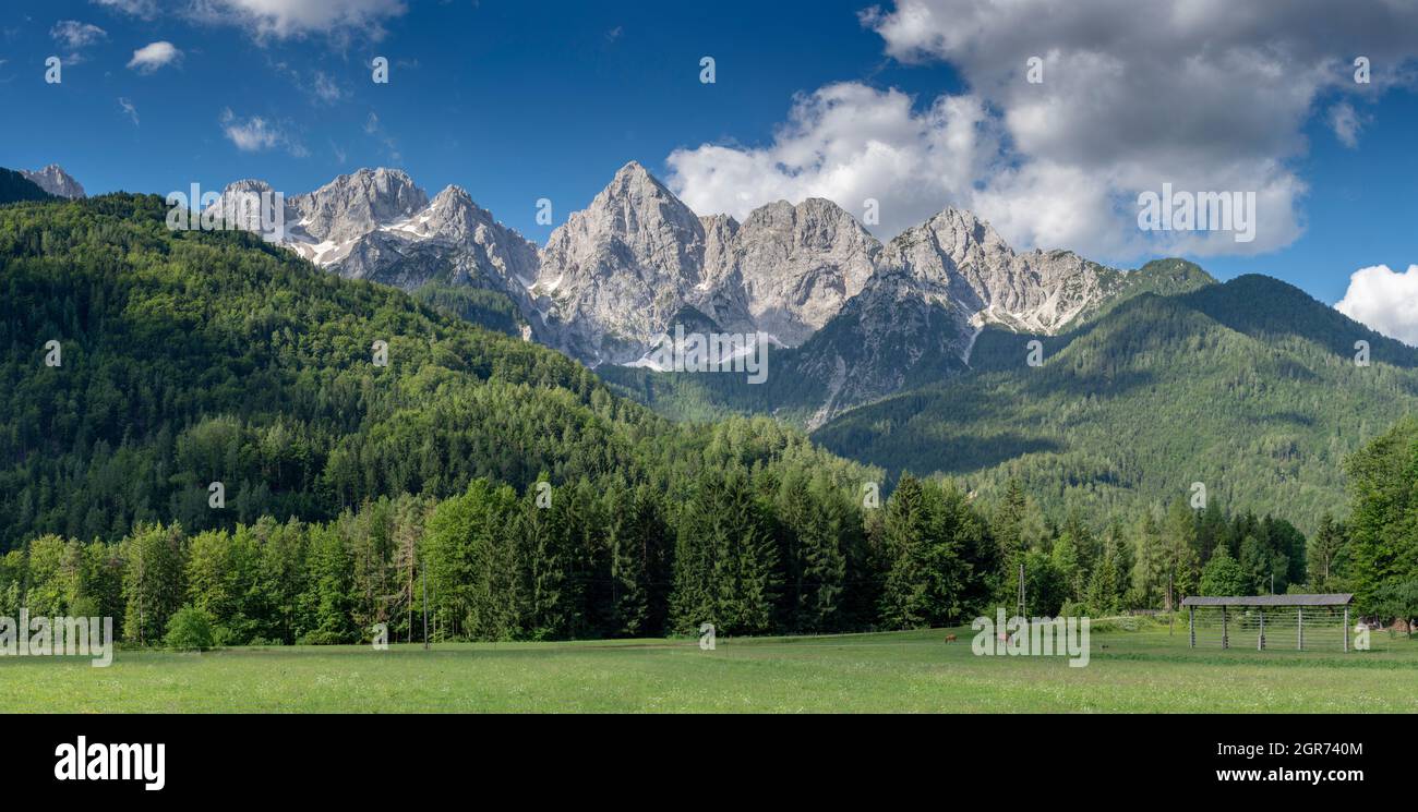 Spik mountain, Julian Alps, Kranjska gora, Slovenia Stock Photo - Alamy