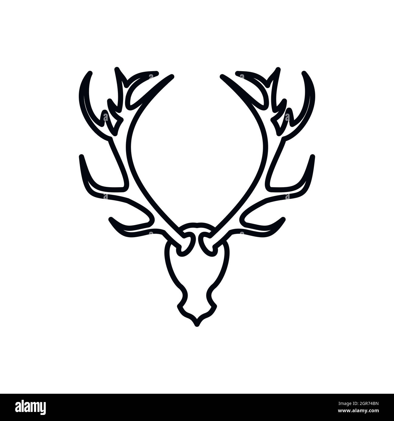 Deer head Stock Vector Images - Alamy