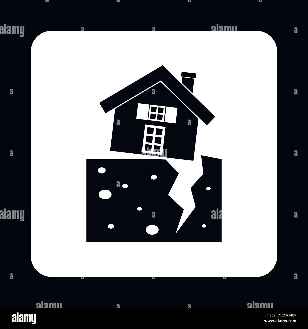 Fault of earth icon, simple style Stock Vector Image & Art - Alamy