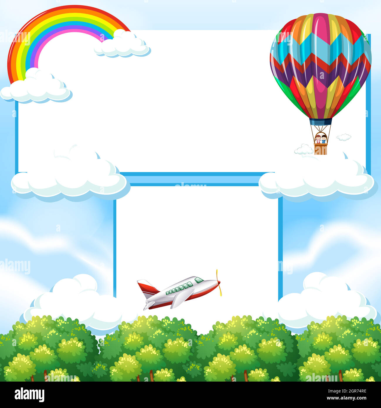 Balloon border hi-res stock photography and images - Alamy