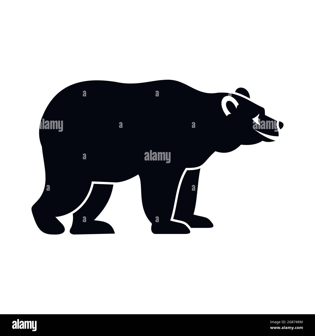 Bear symbol Cut Out Stock Images & Pictures - Alamy
