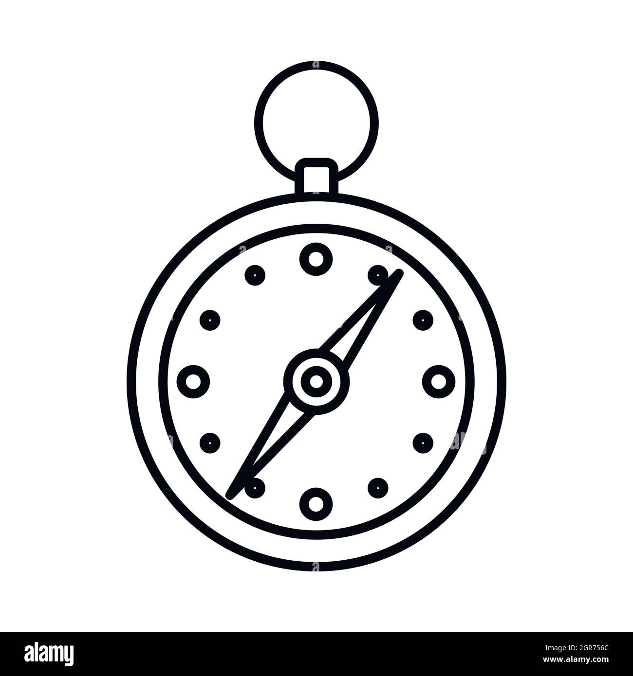 Magnet icon in outline Cut Out Stock Images & Pictures - Alamy