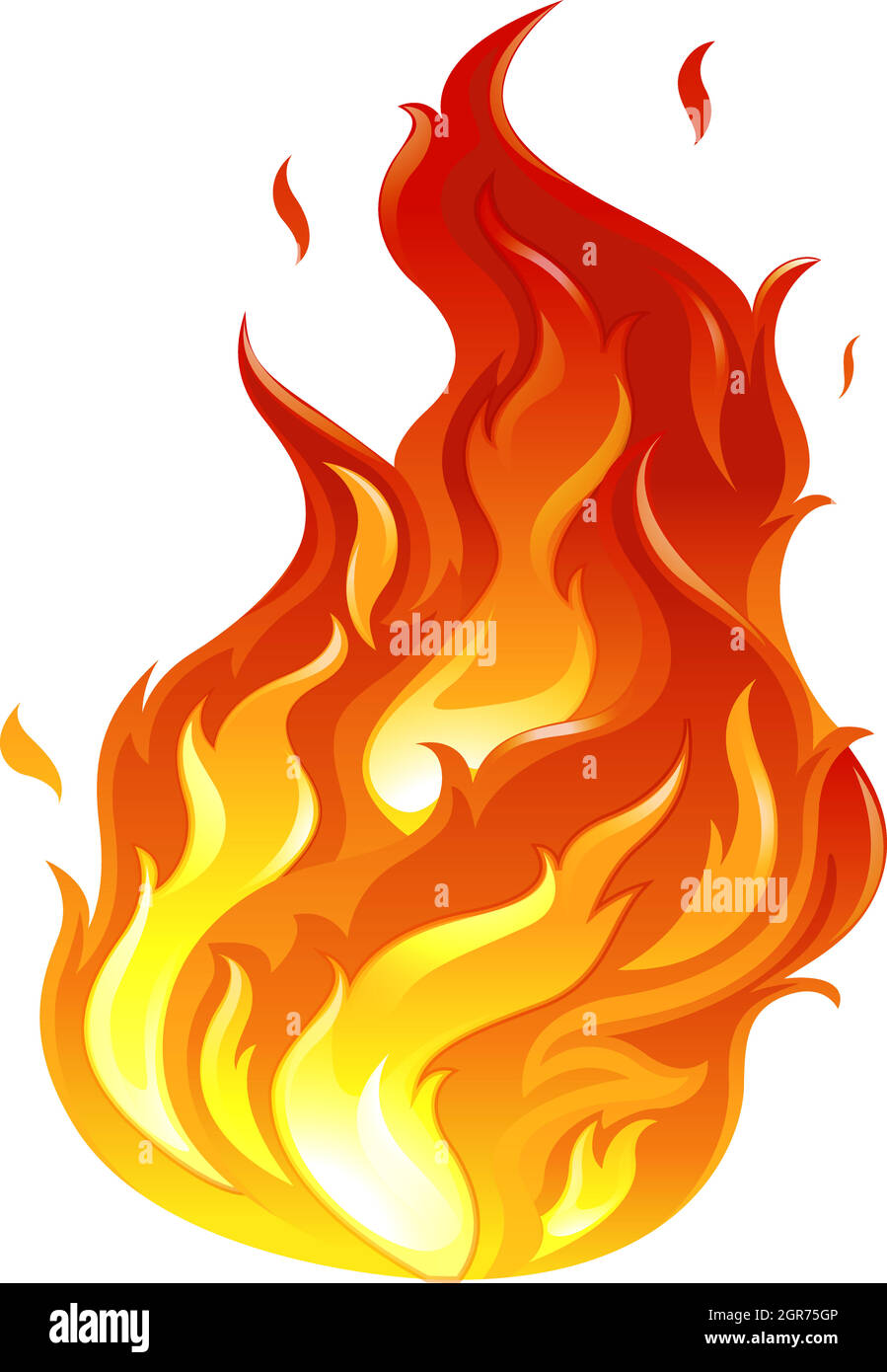 A big fire Stock Vector Image & Art - Alamy