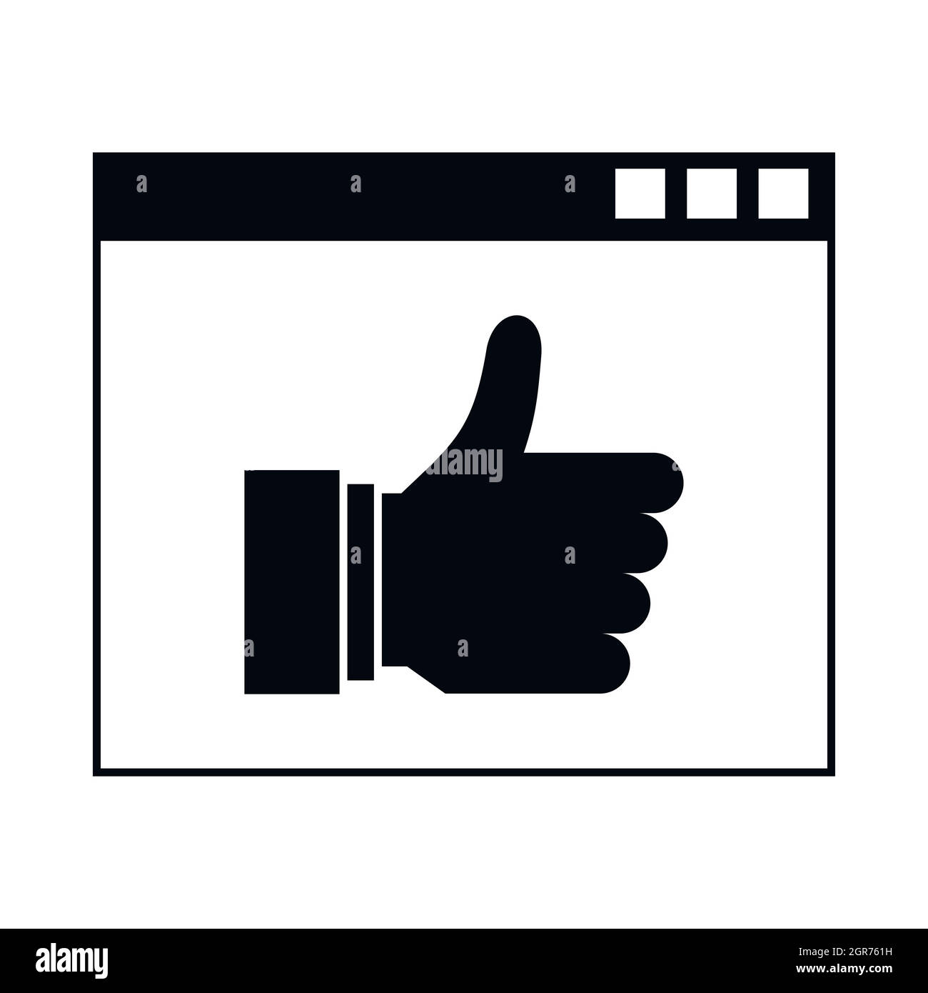 Fist icon in simple Stock Vector Images - Alamy