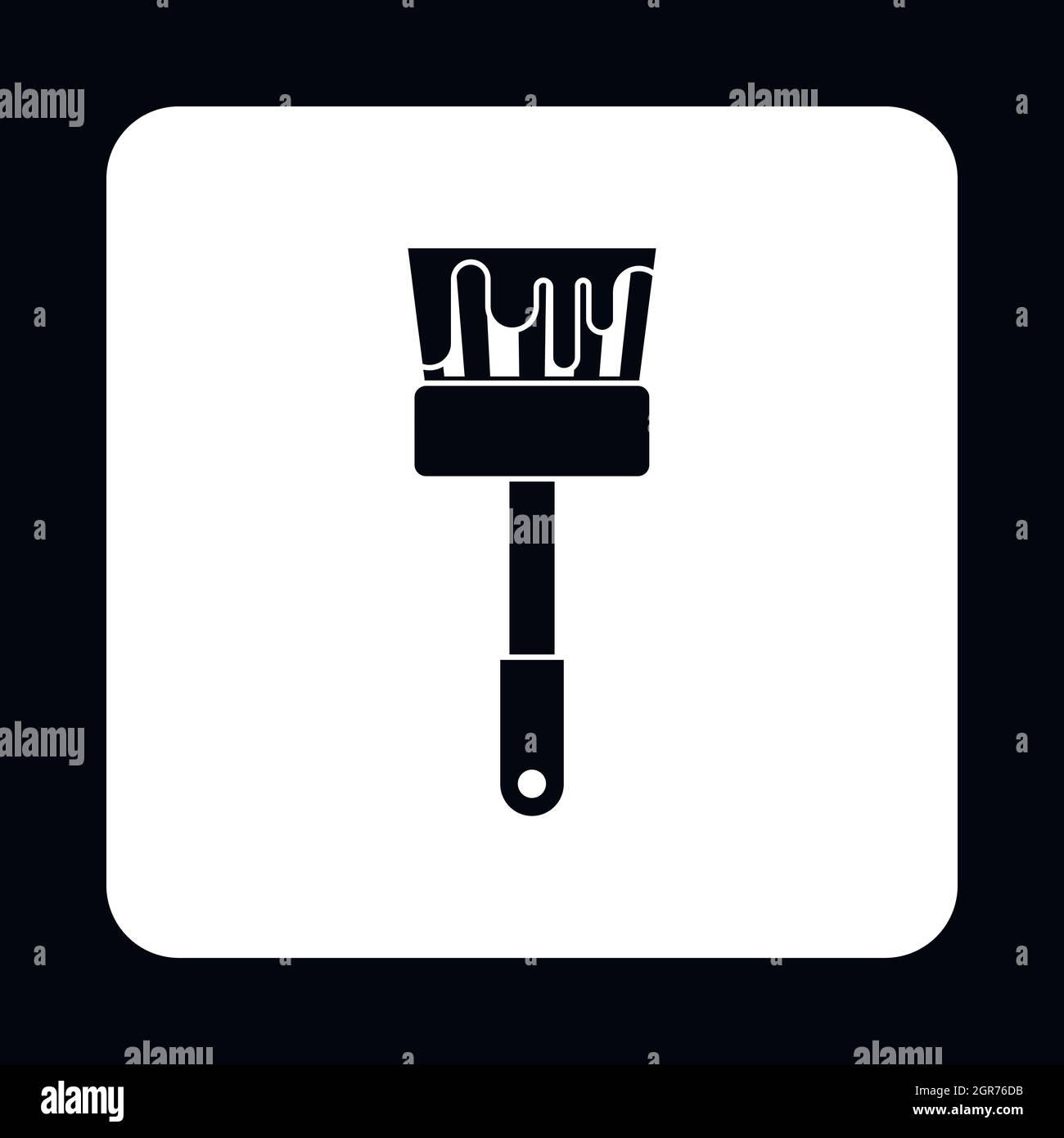 Paint brush icon, simple style Stock Vector Image & Art - Alamy