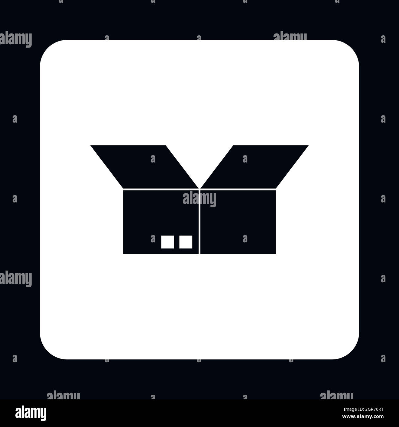 Box icon, simple style Stock Vector Image & Art - Alamy