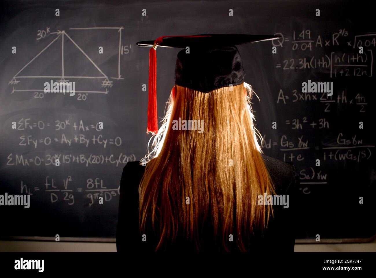 Engineering graduation illustration Stock Photo - Alamy