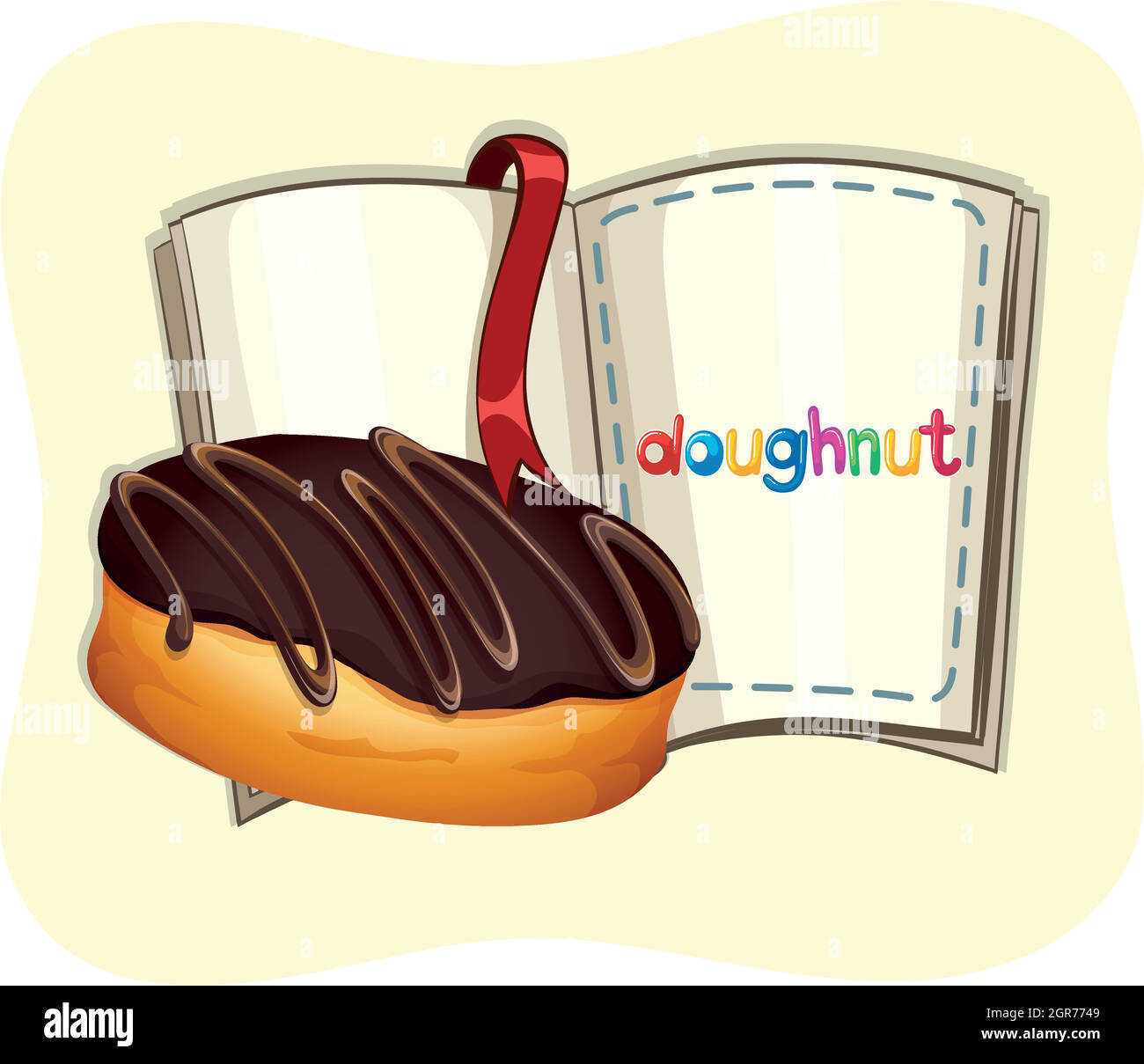 Donut illustration Stock Vector Images - Alamy