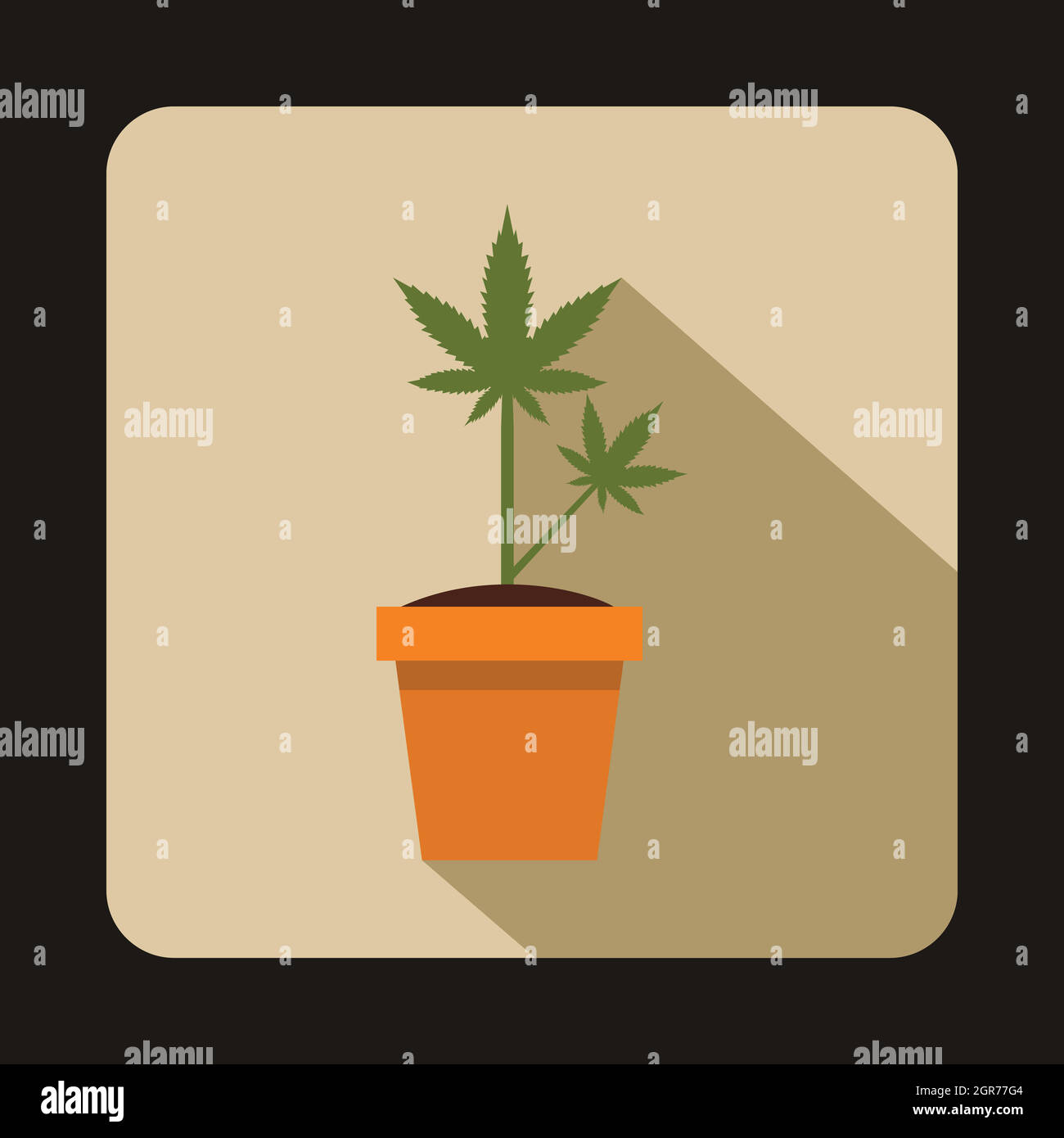 Weed cannabis leaf in Stock Vector Images - Alamy
