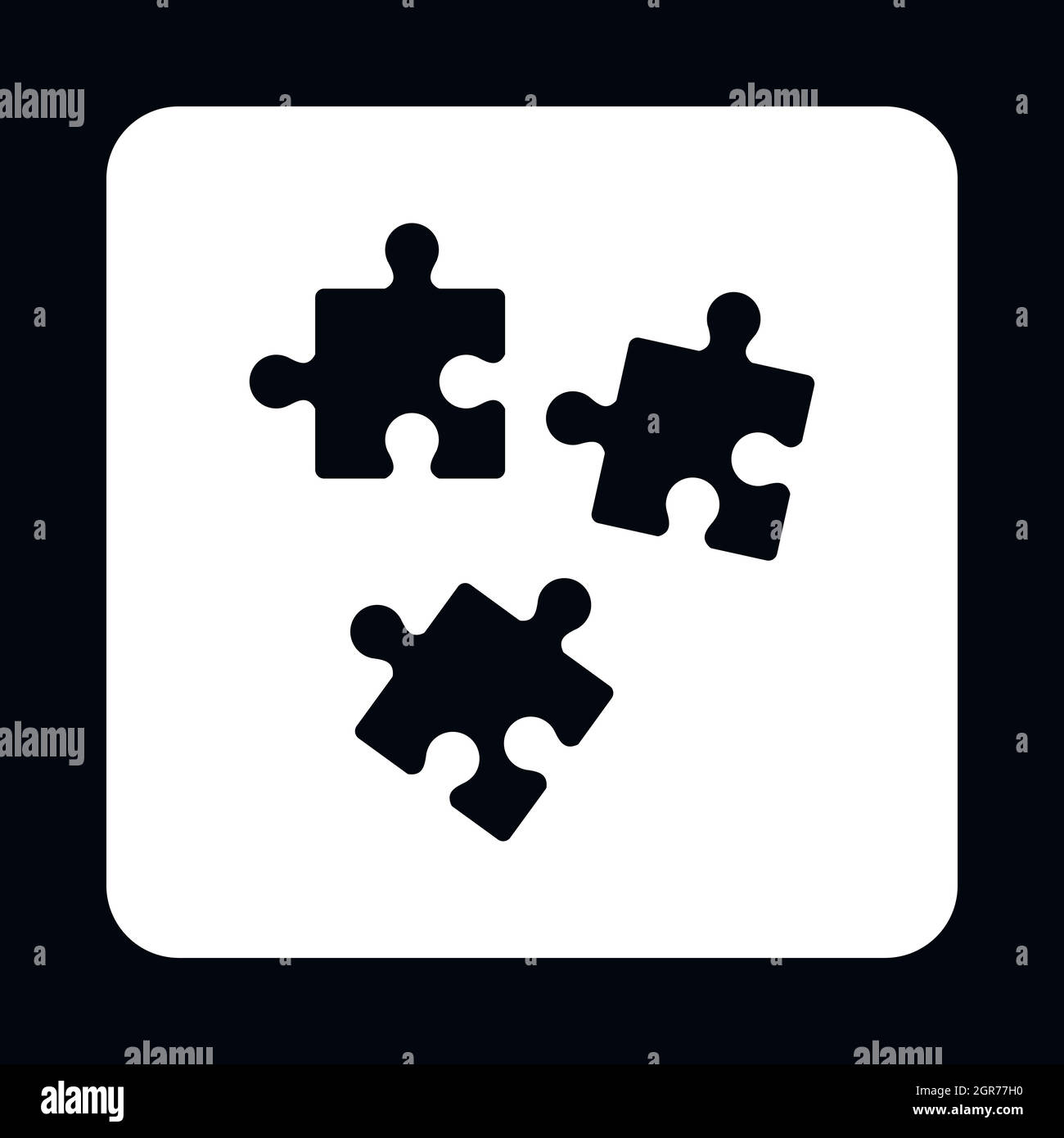 Puzzles icon in simple style Stock Vector Image & Art - Alamy