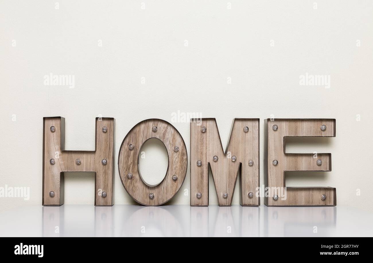 Home word art hi-res stock photography and images - Alamy