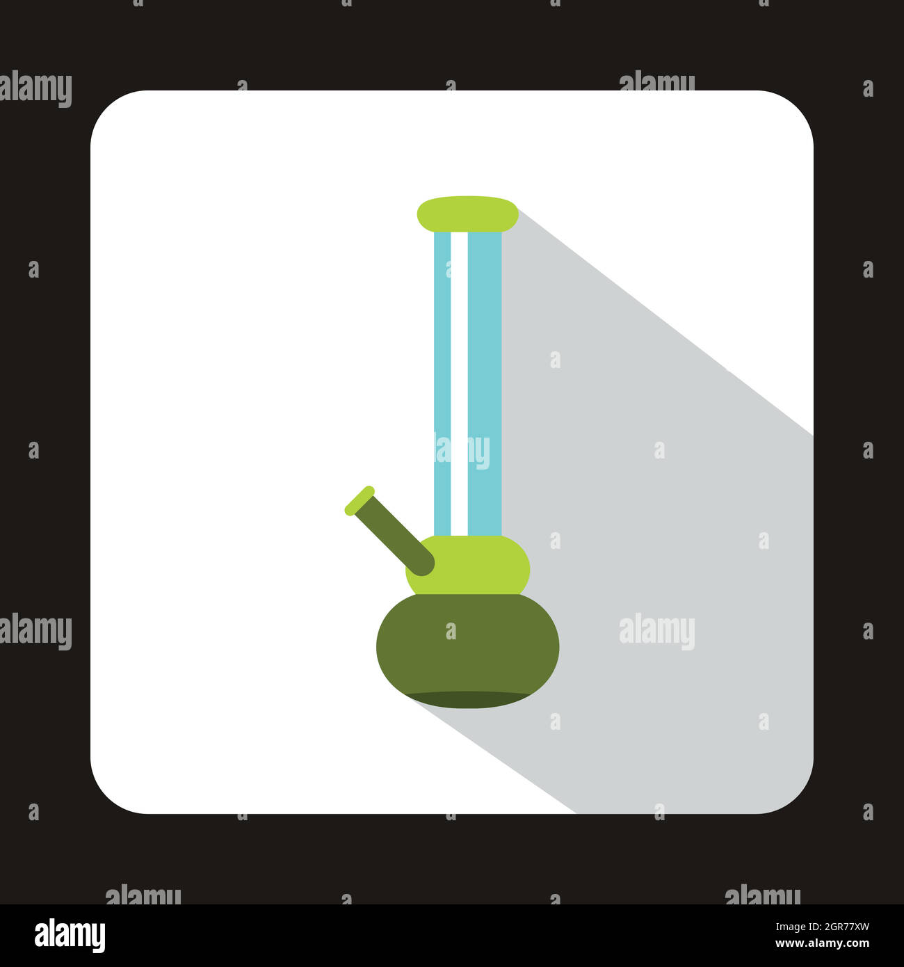 Hashish pipe icon green Stock Vector Images - Alamy