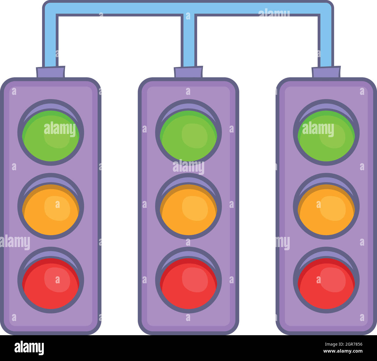 Racing traffic lights icon, cartoon style Stock Vector Image & Art - Alamy