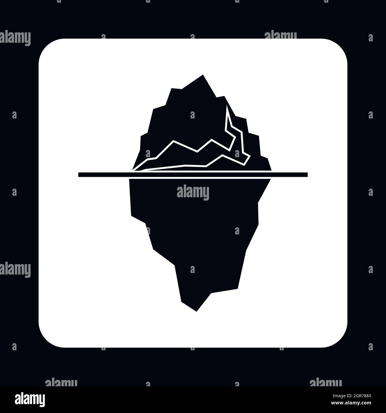 Iceberg icon, simple style Stock Vector Image & Art - Alamy