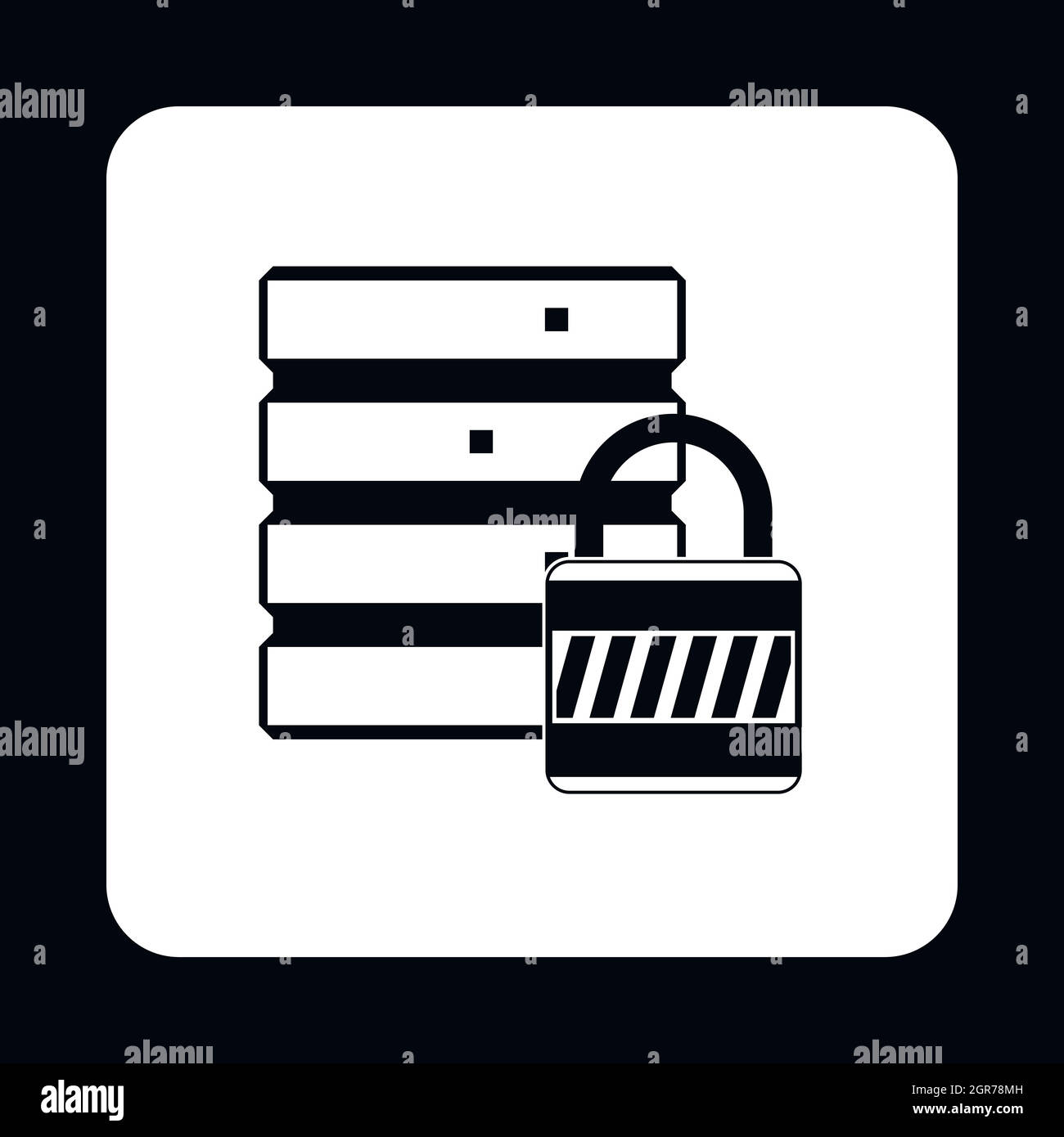 Data protection icon, simple style Stock Vector Image & Art - Alamy