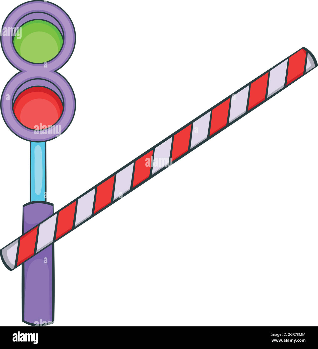 Stop train signal Cut Out Stock Images & Pictures - Alamy