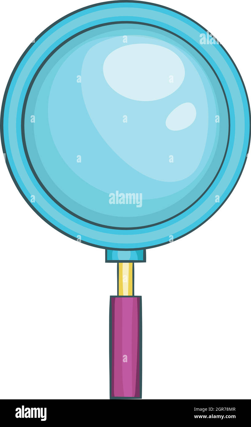 Magnifying glass icon, cartoon style Stock Vector Image & Art - Alamy