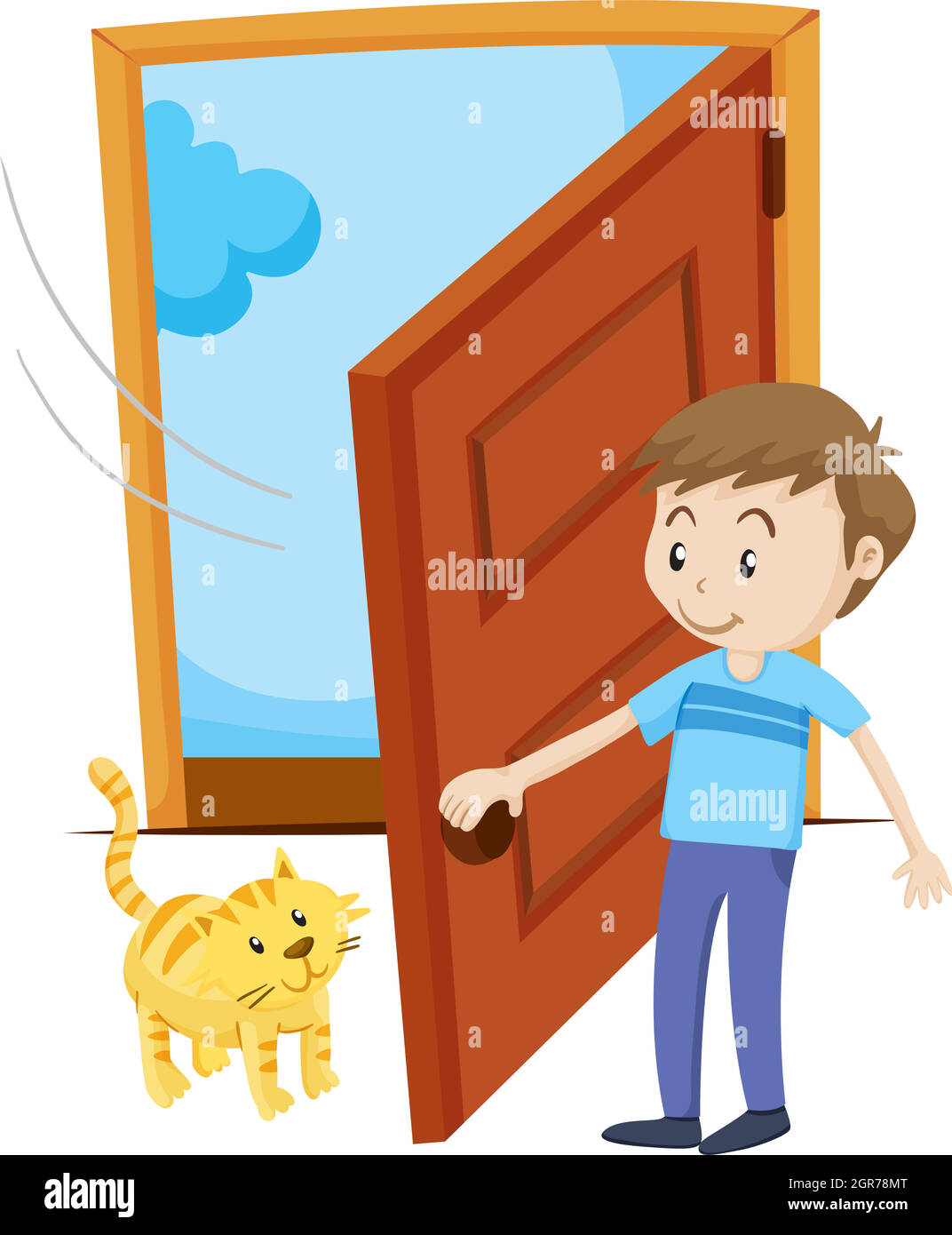 The open door drawing hi-res stock photography and images - Alamy