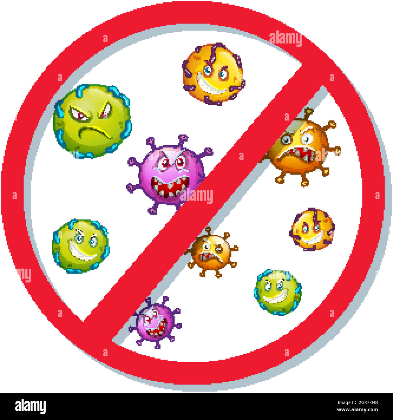 Covid 19 coronavirus cells on Cut Out Stock Images & Pictures - Alamy