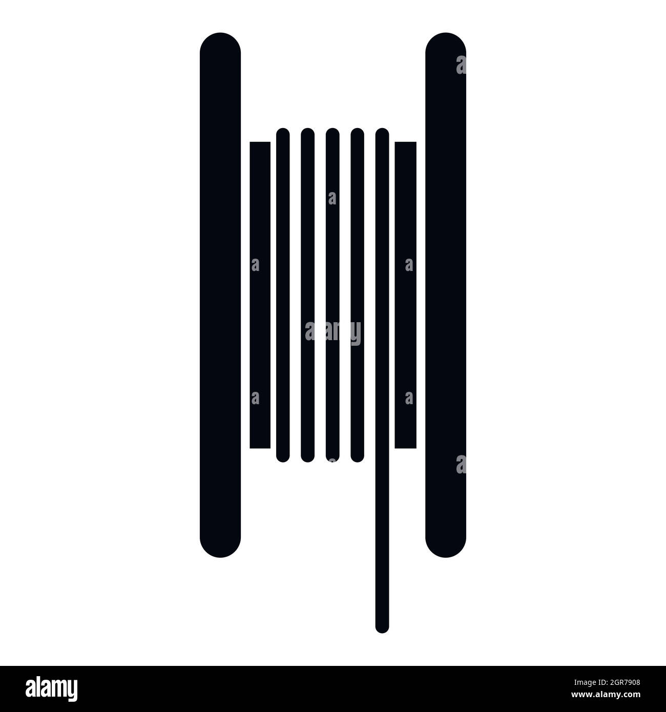 Electric cable in coil icon, simple style Stock Vector Image & Art - Alamy