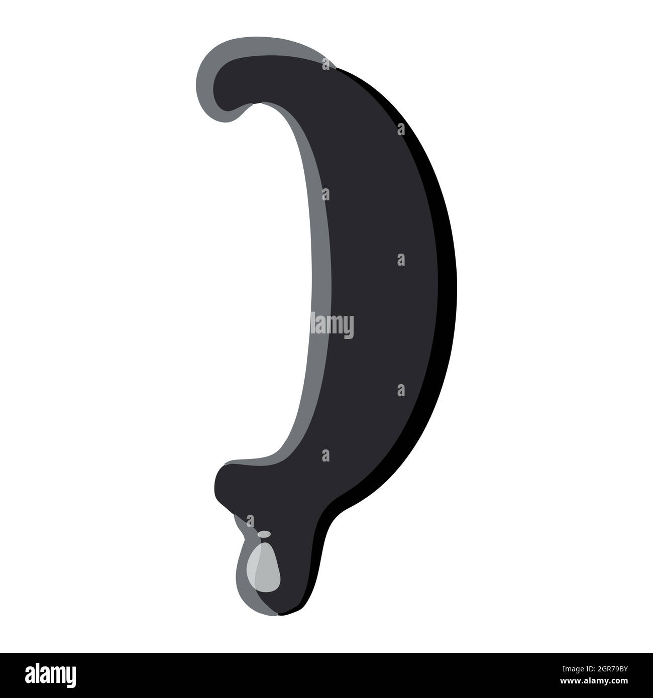 Right round bracket isolated on white background Stock Vector Image ...