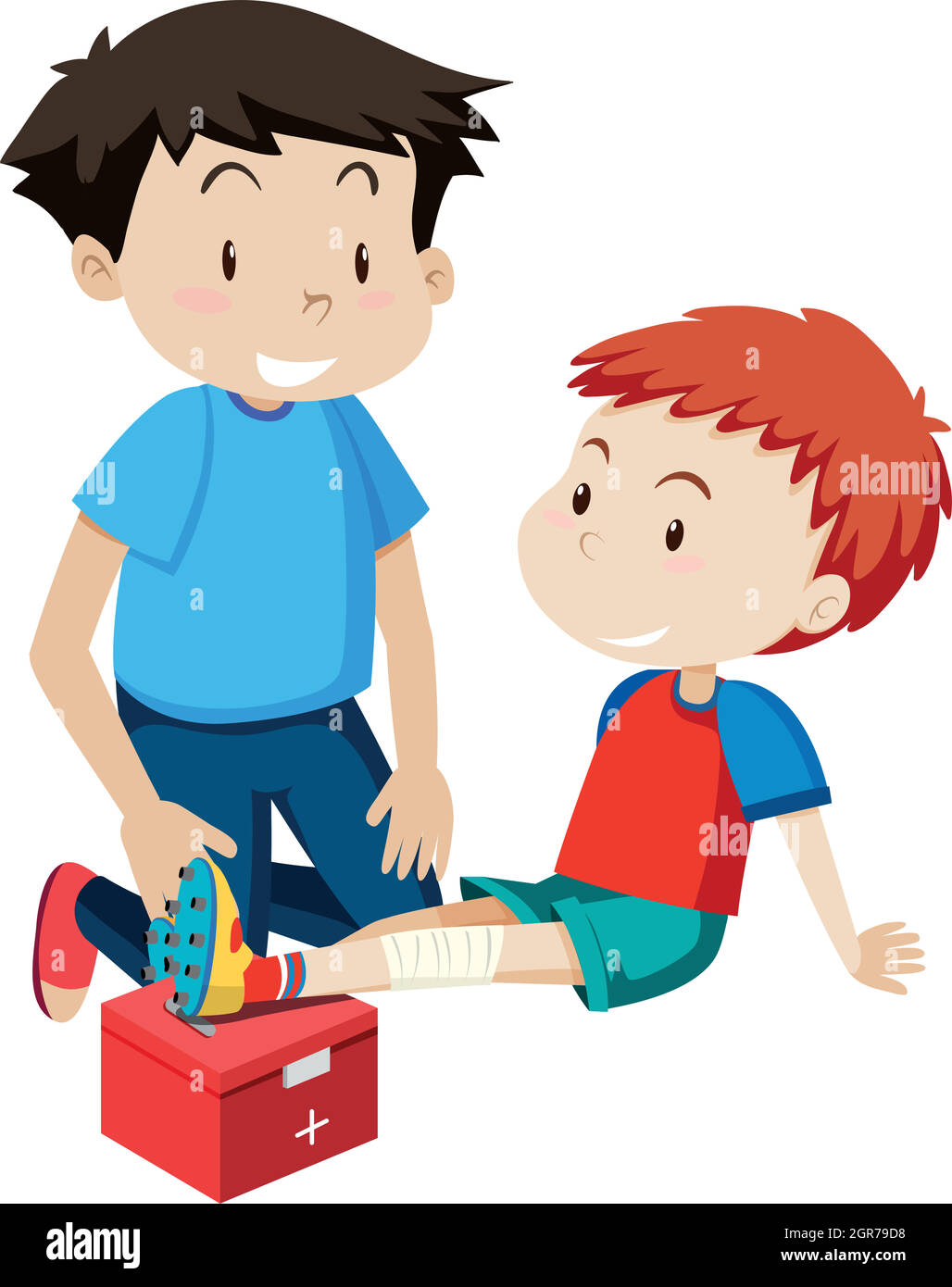 Injured character Stock Vector Images - Alamy