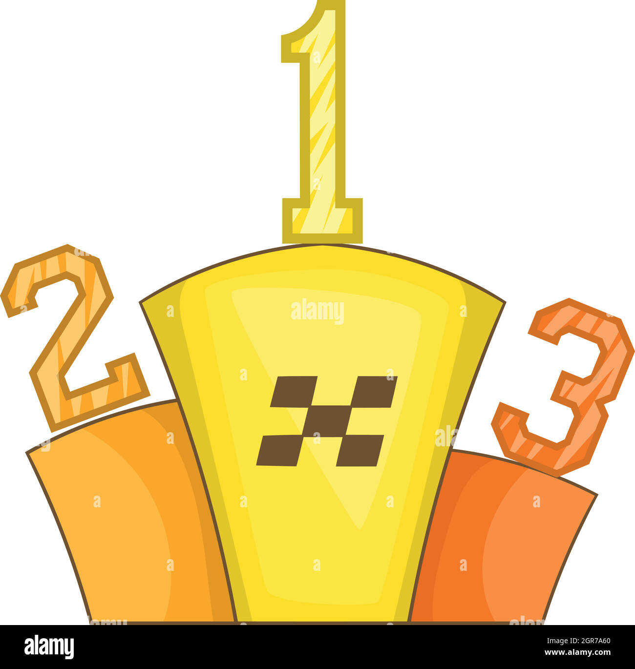 Prize pedestal icon, cartoon style Stock Vector Image & Art - Alamy