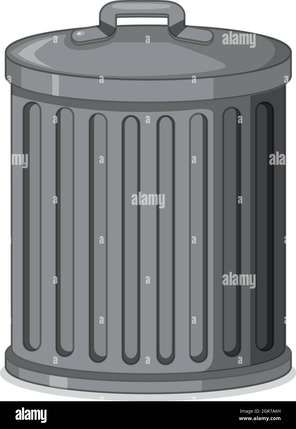 Trash can garbage on Stock Vector Images - Alamy