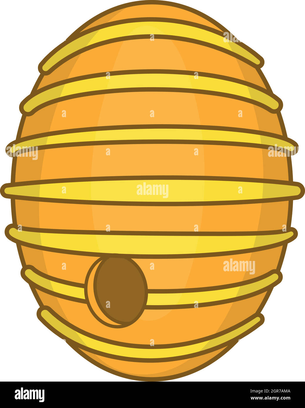 Round beehive icon, cartoon style Stock Vector Image & Art - Alamy