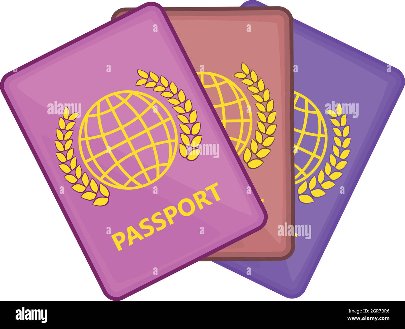 Three passports icon, cartoon style Stock Vector Image & Art - Alamy