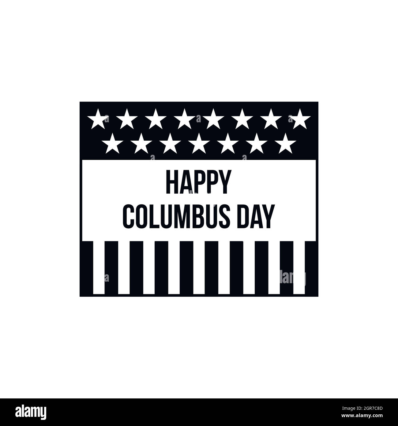 Happy columbus day american Cut Out Stock Images & Pictures - Alamy