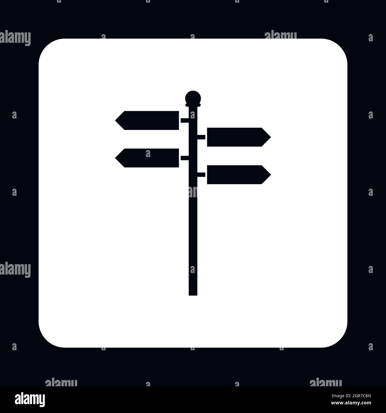 Direction signs icon, simple style Stock Vector Image & Art - Alamy