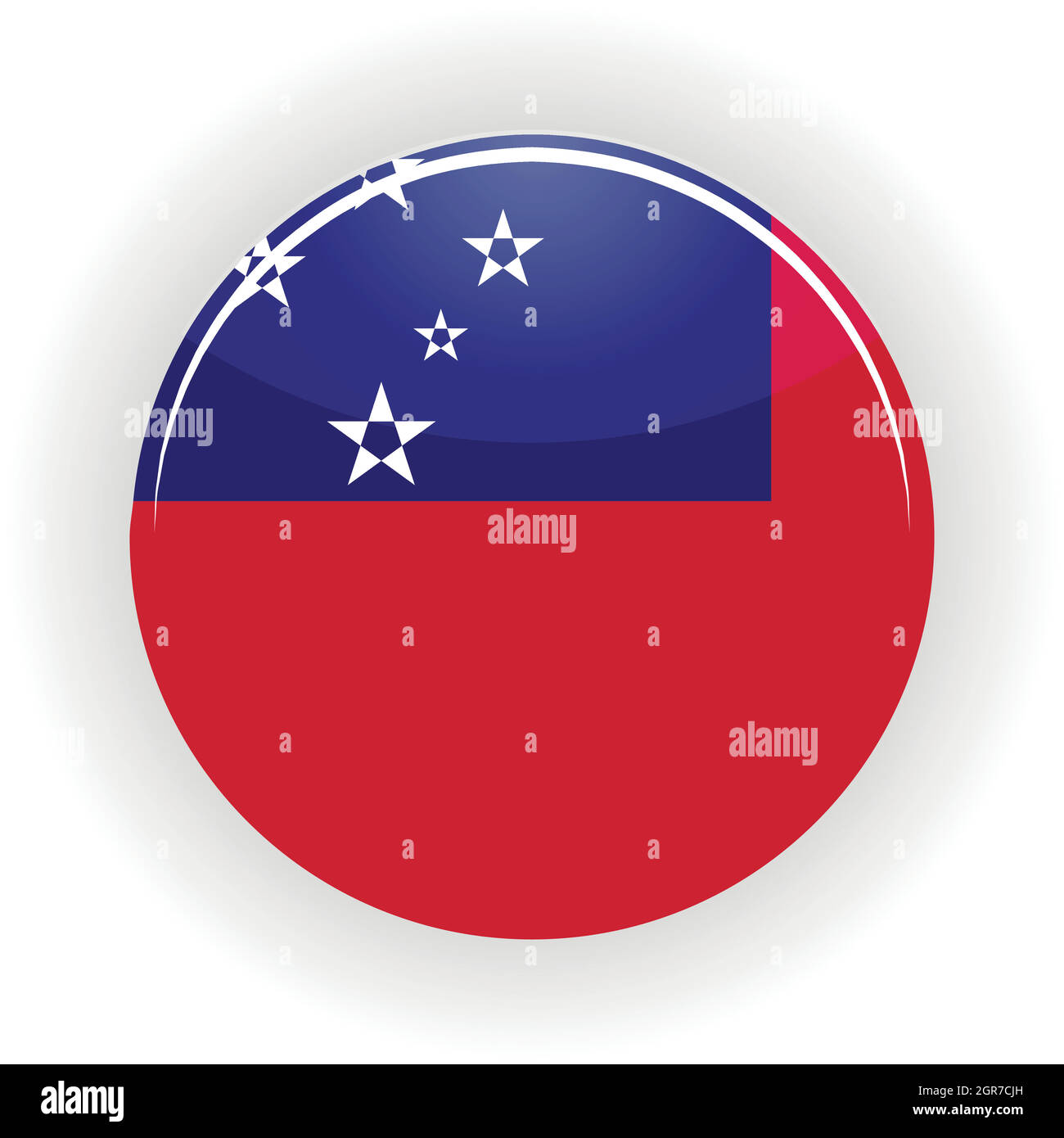 Samoa icon circle Stock Vector Image & Art - Alamy