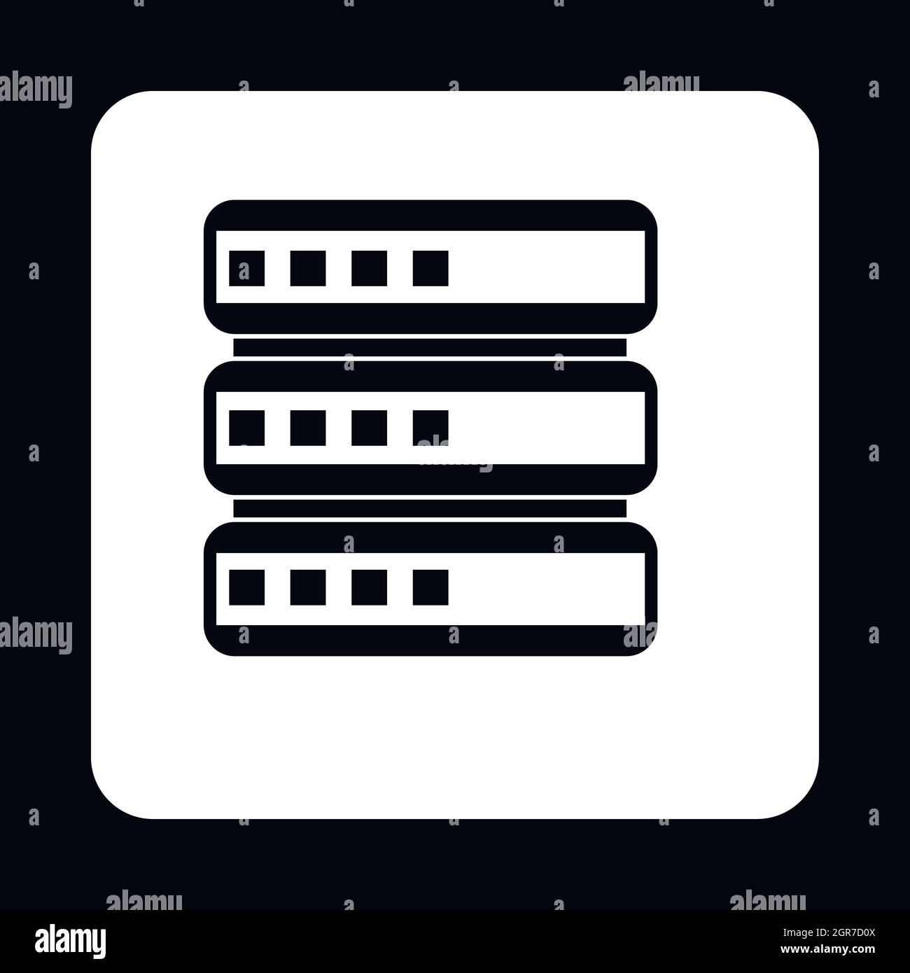 Cell for data storage icon, simple style Stock Vector Image & Art - Alamy