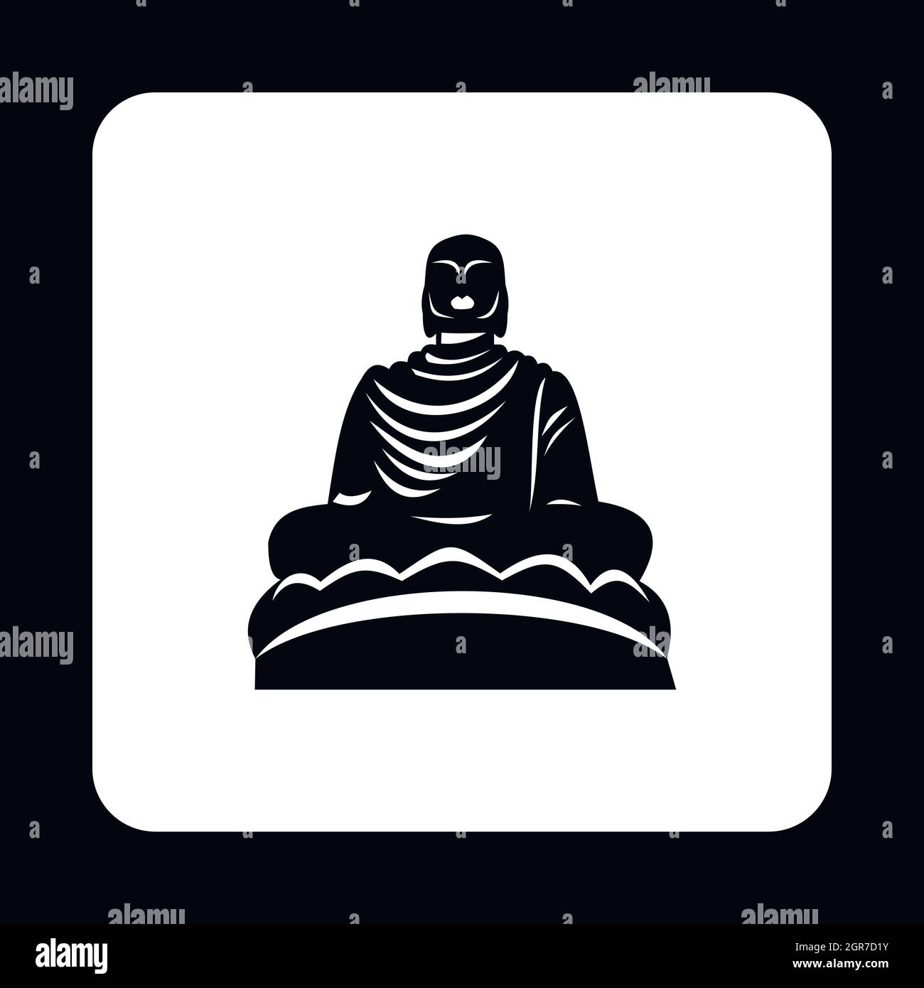Buddha statue icon, simple style Stock Vector Image & Art - Alamy