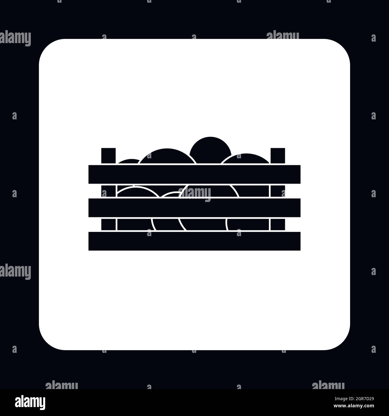 Wooden crate and garden Stock Vector Images - Alamy