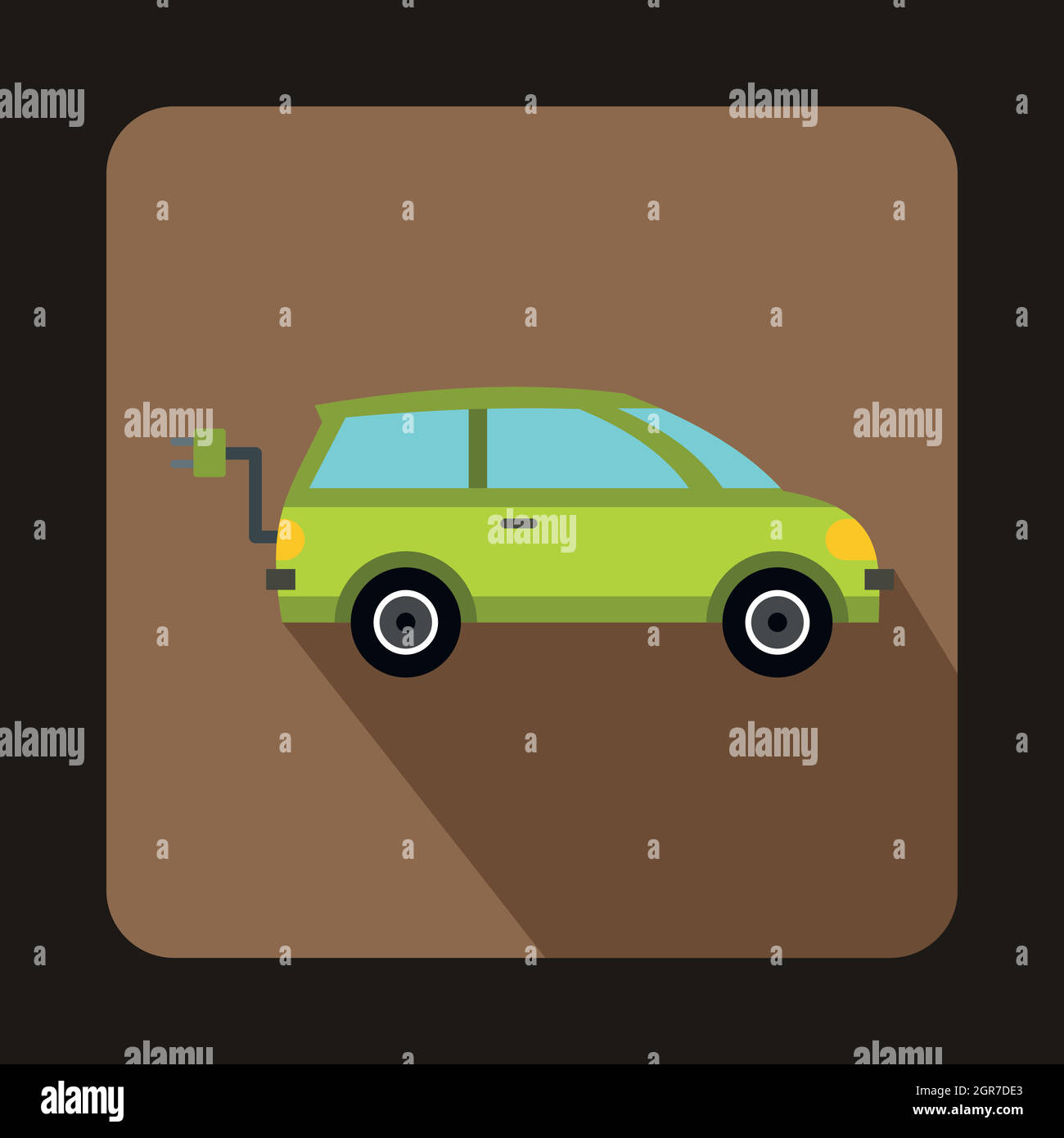 Green car automobile vehicle Stock Vector Images - Alamy
