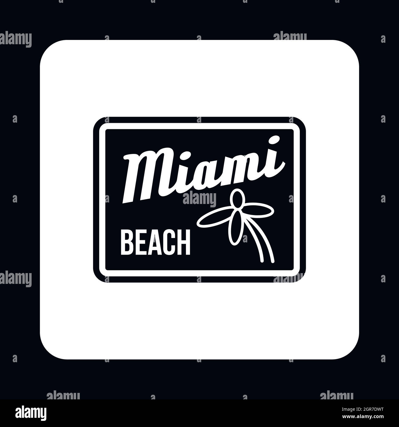 Miami beach symbol Stock Vector Images - Alamy