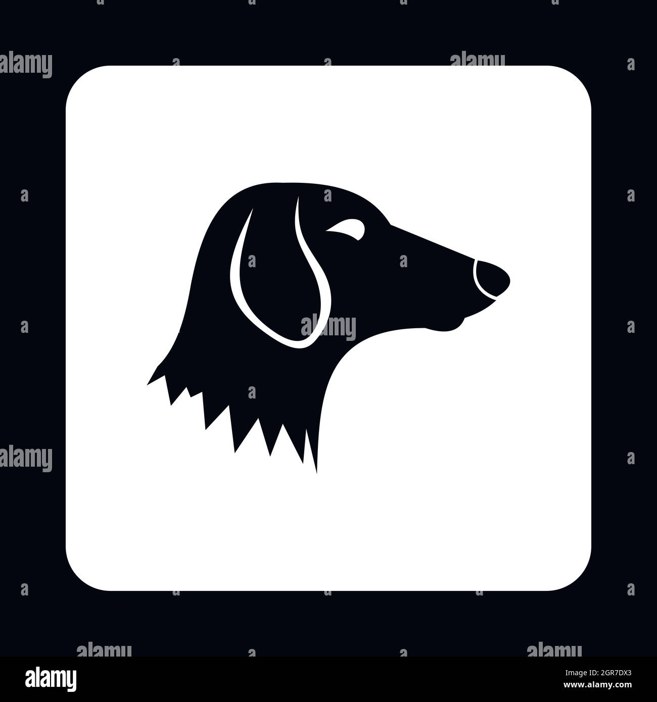 Dog icon simple element hi-res stock photography and images - Alamy
