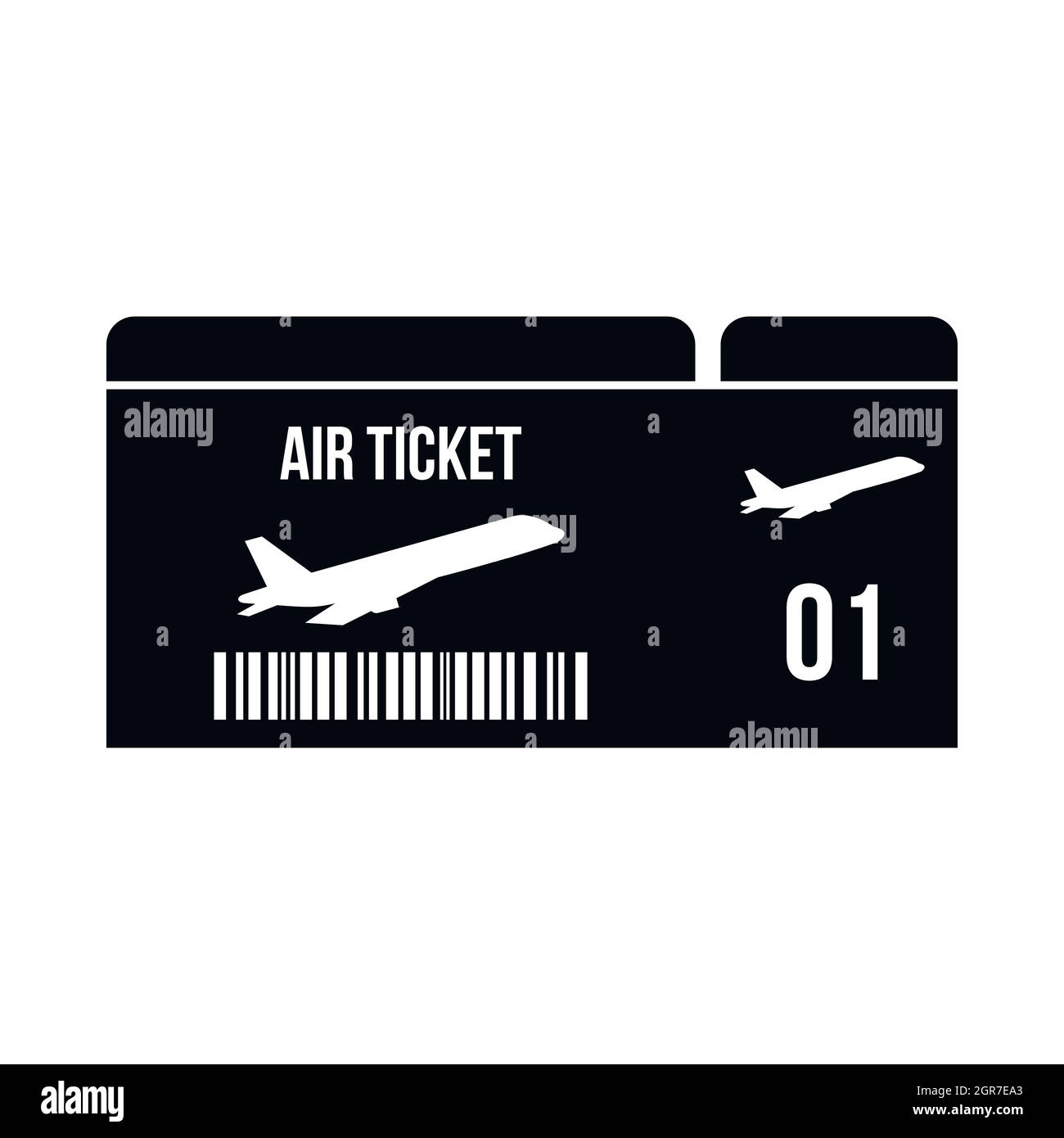 Airline Boarding Pass Icon Simple Style Stock Vector Image And Art Alamy