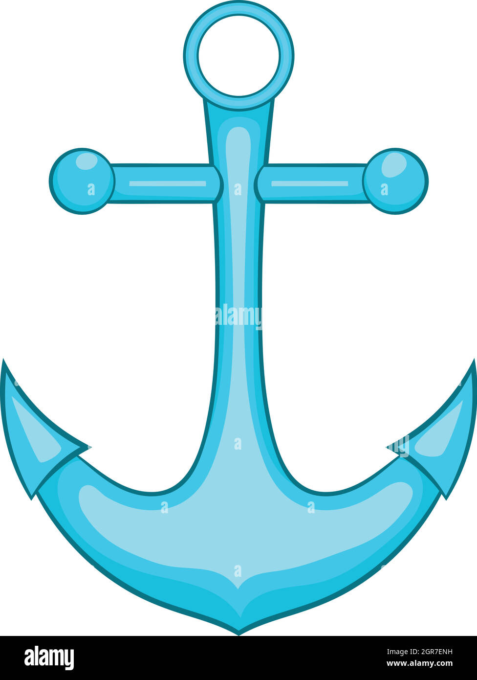 Anchor boat isolated in Stock Vector Images - Alamy