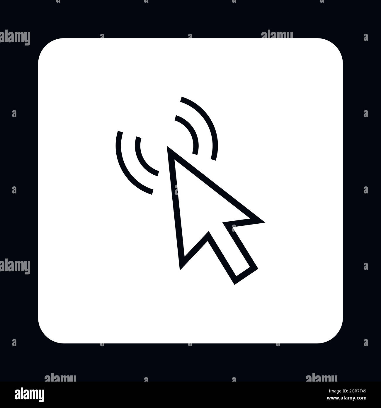 Cursor of mouse clicks icon, simple style Stock Vector Image & Art - Alamy