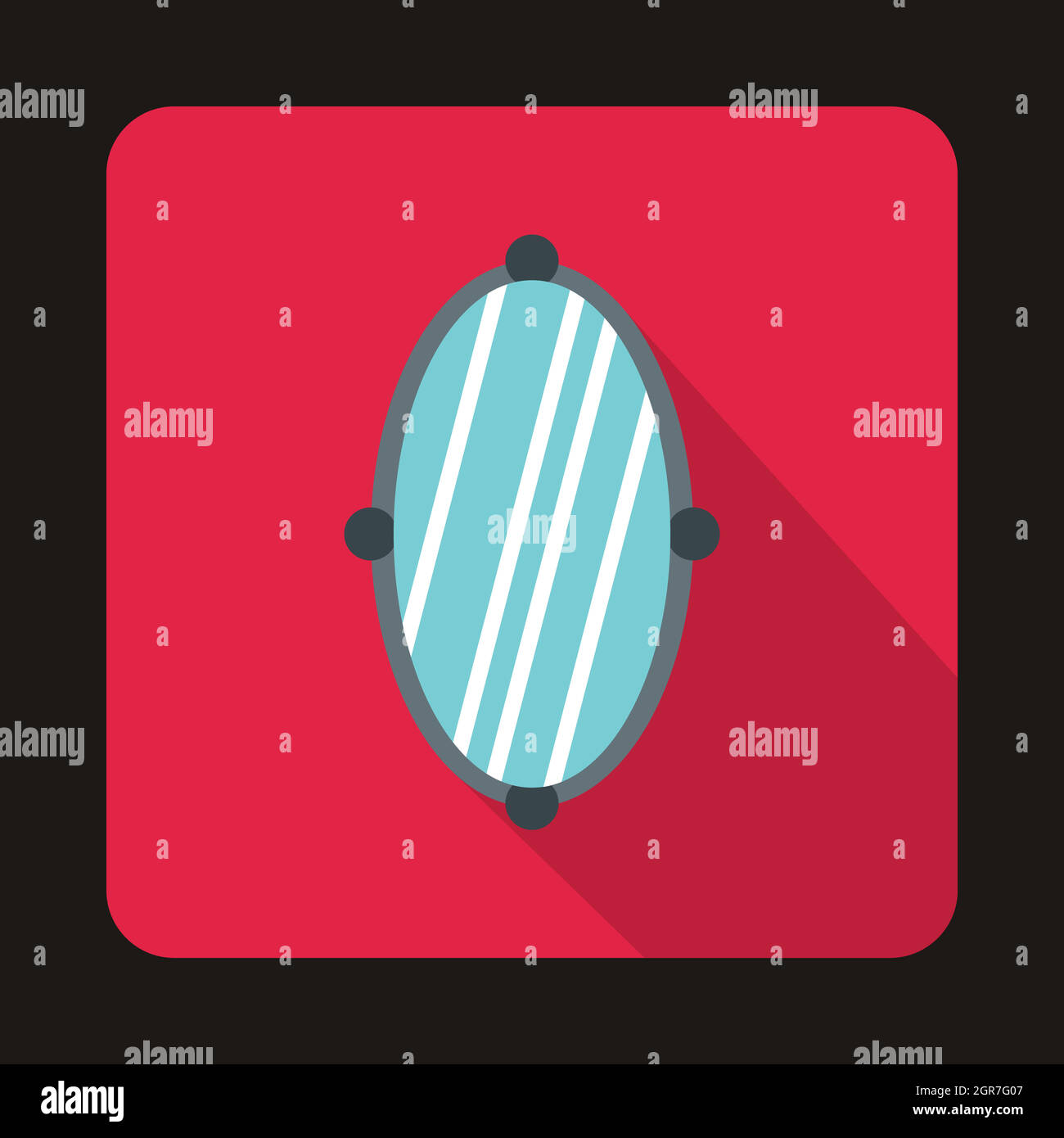 Wall mirror decor Stock Vector Images - Alamy