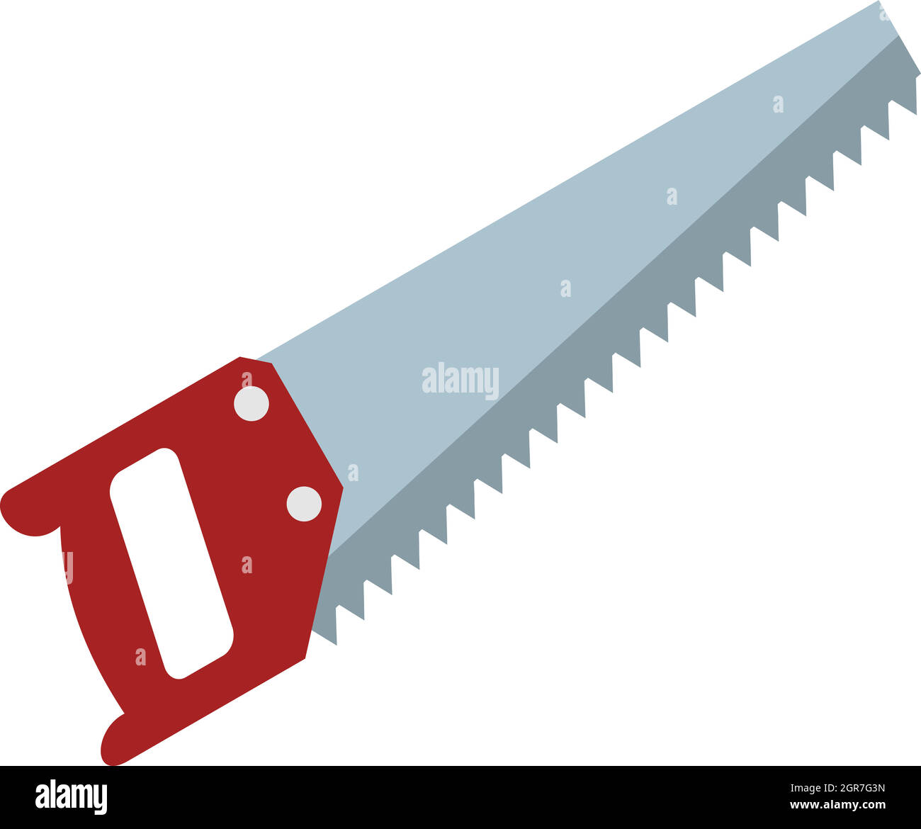 Wood saw icon, flat style Stock Vector Image & Art - Alamy