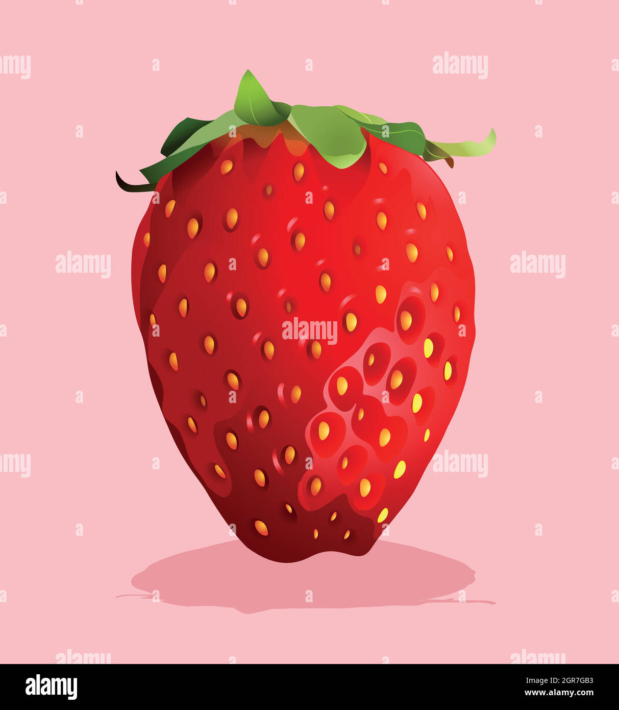 Fresh strawberry background sweet Stock Vector Images - Alamy